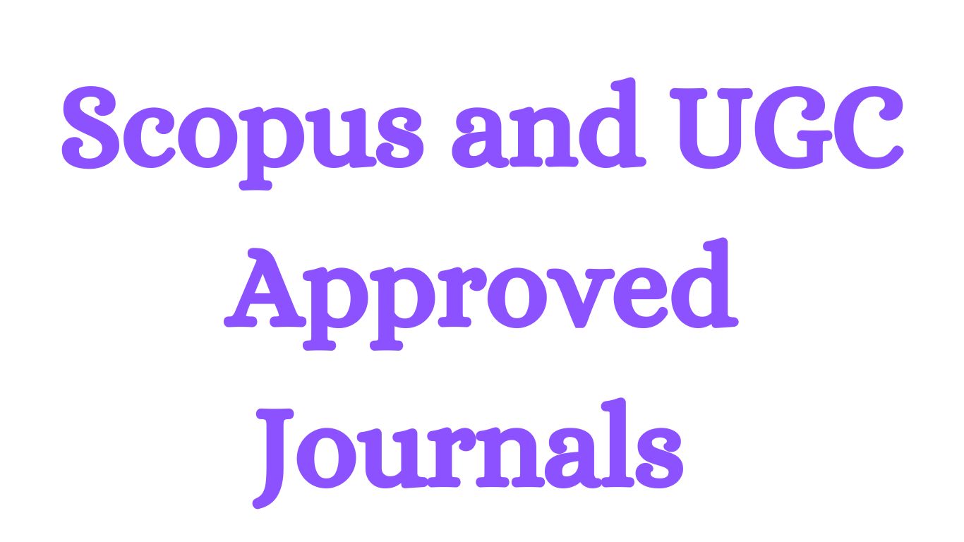 Scopus and ugc approved journals - IJSRET